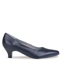 Froggie Womens Lea Waxy Heels In Navy – Sedgars SA