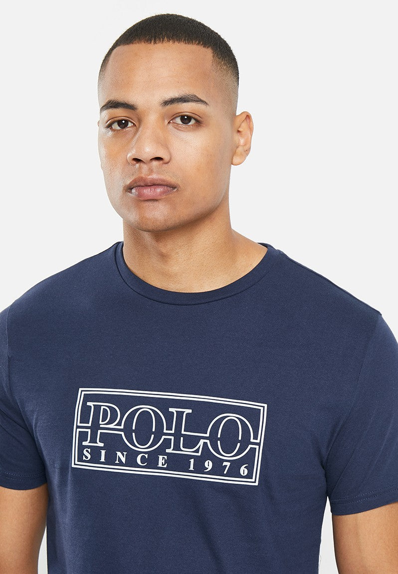 Polo Mens Logo Transfer Tee Navy – Sedgars SA